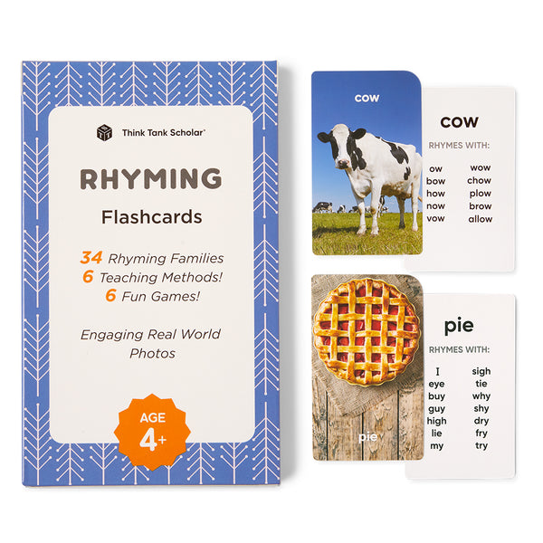 Rhyming flashcards for children ages 4 years through Preschool, Pre-K ...