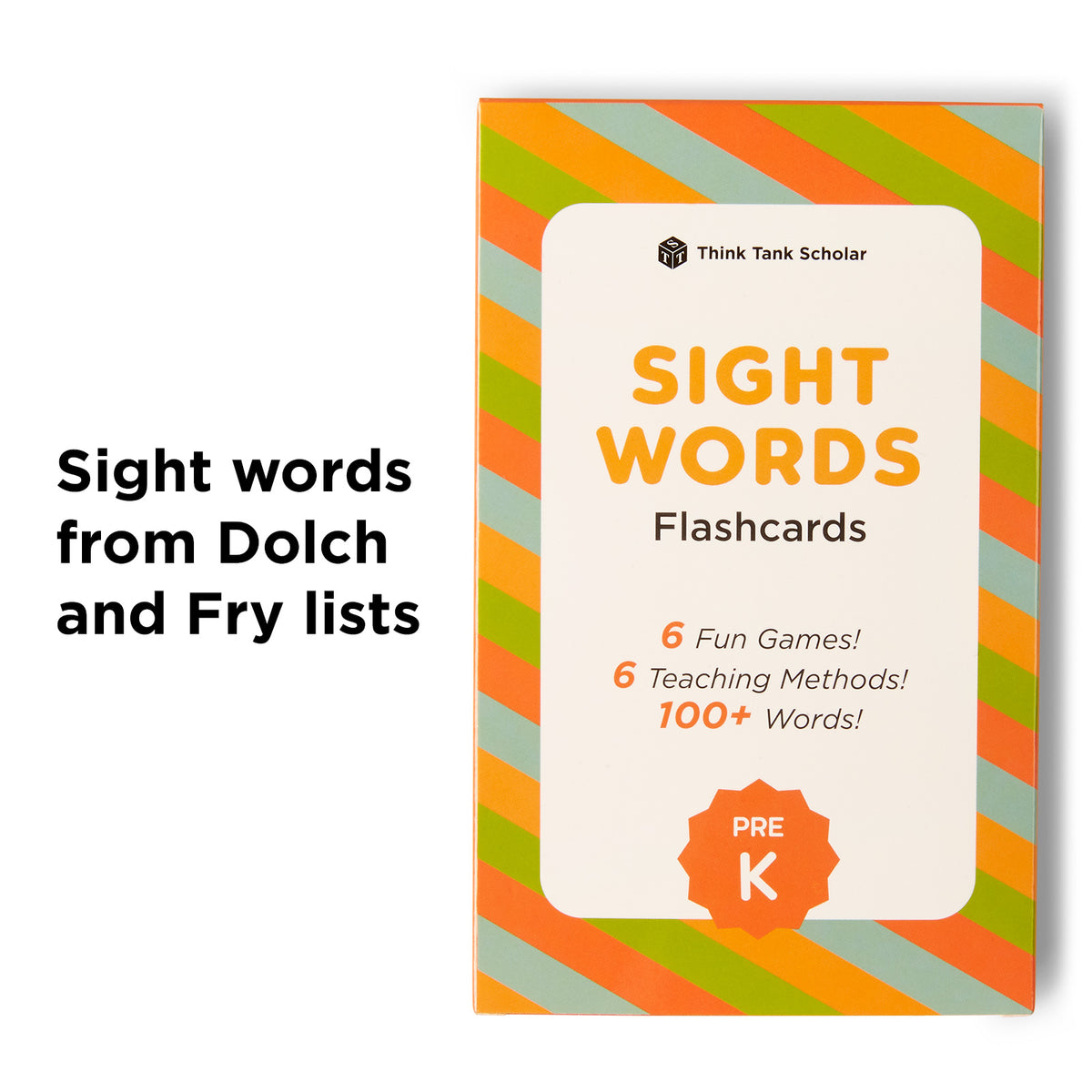 100+ Preschool Sight Words Flash Cards (Pre-K) | Think Tank Scholar