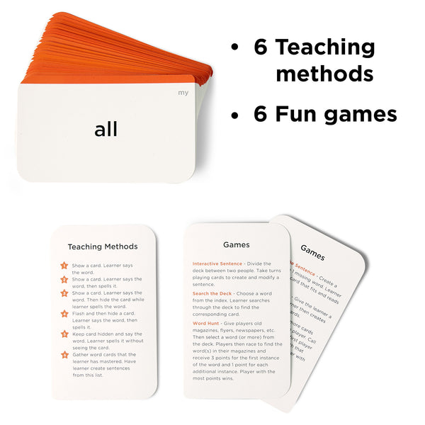 100+ Preschool Sight Words Flash Cards (Pre-K) | Think Tank Scholar